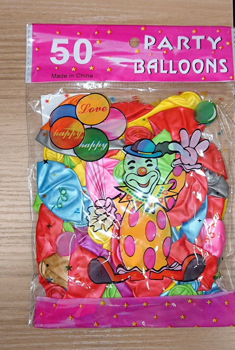 PARTY BALLOONS 50PK – Adam's Pharmaceutical Services