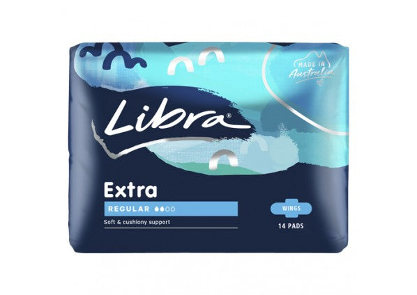 LIBRA EXTRA REGULAR WINGS 14 PADS – Adam's Pharmaceutical Services